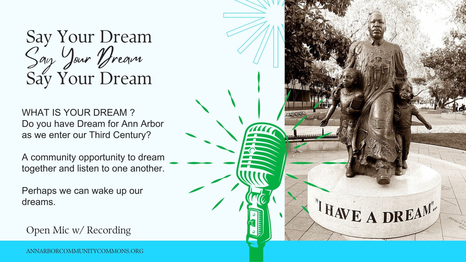 Ann Arbor Community Commons - Martin Luther King Jr Day 2024